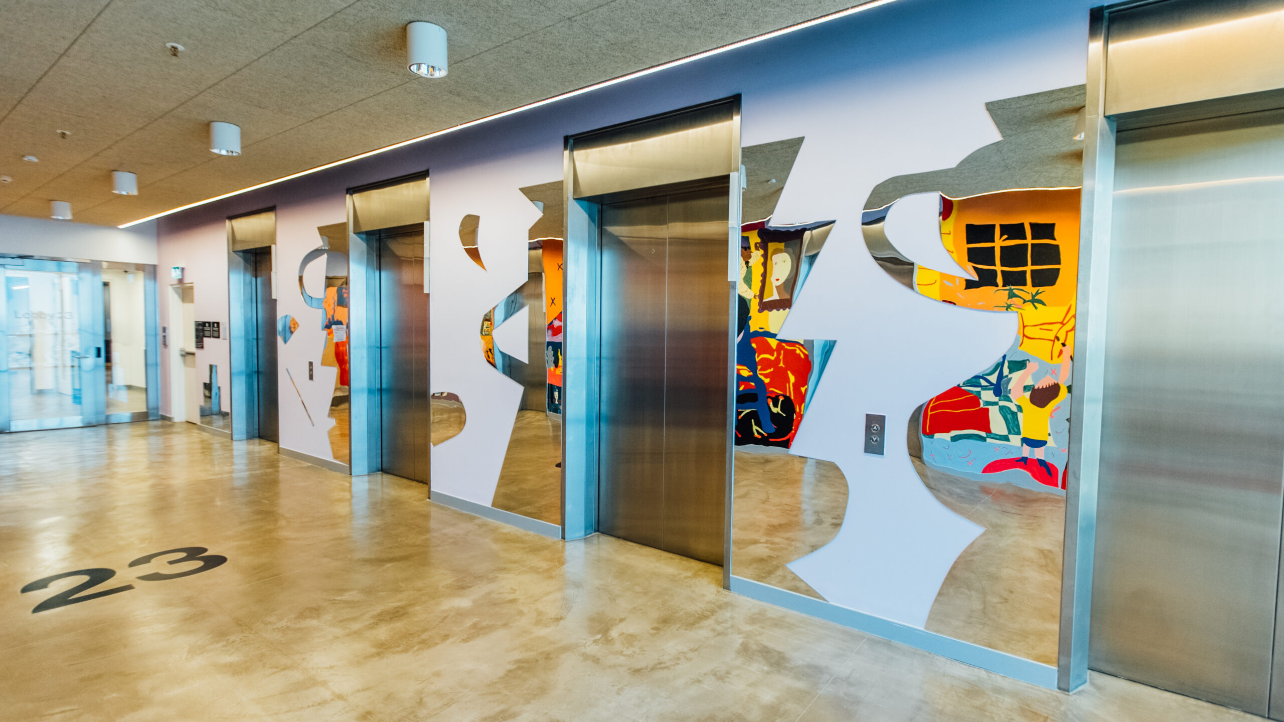 Santiago Paredes — META OFFICES — mural / instalación