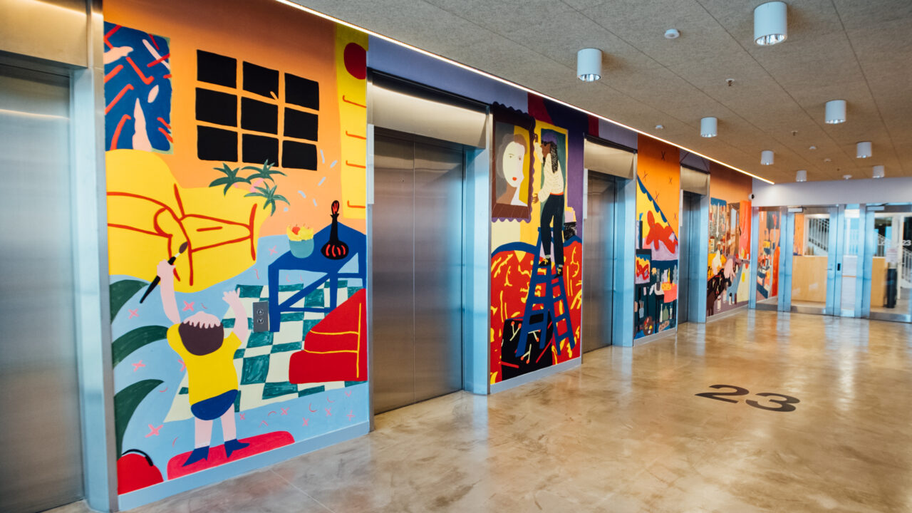 Santiago Paredes — META OFFICES — mural / instalación